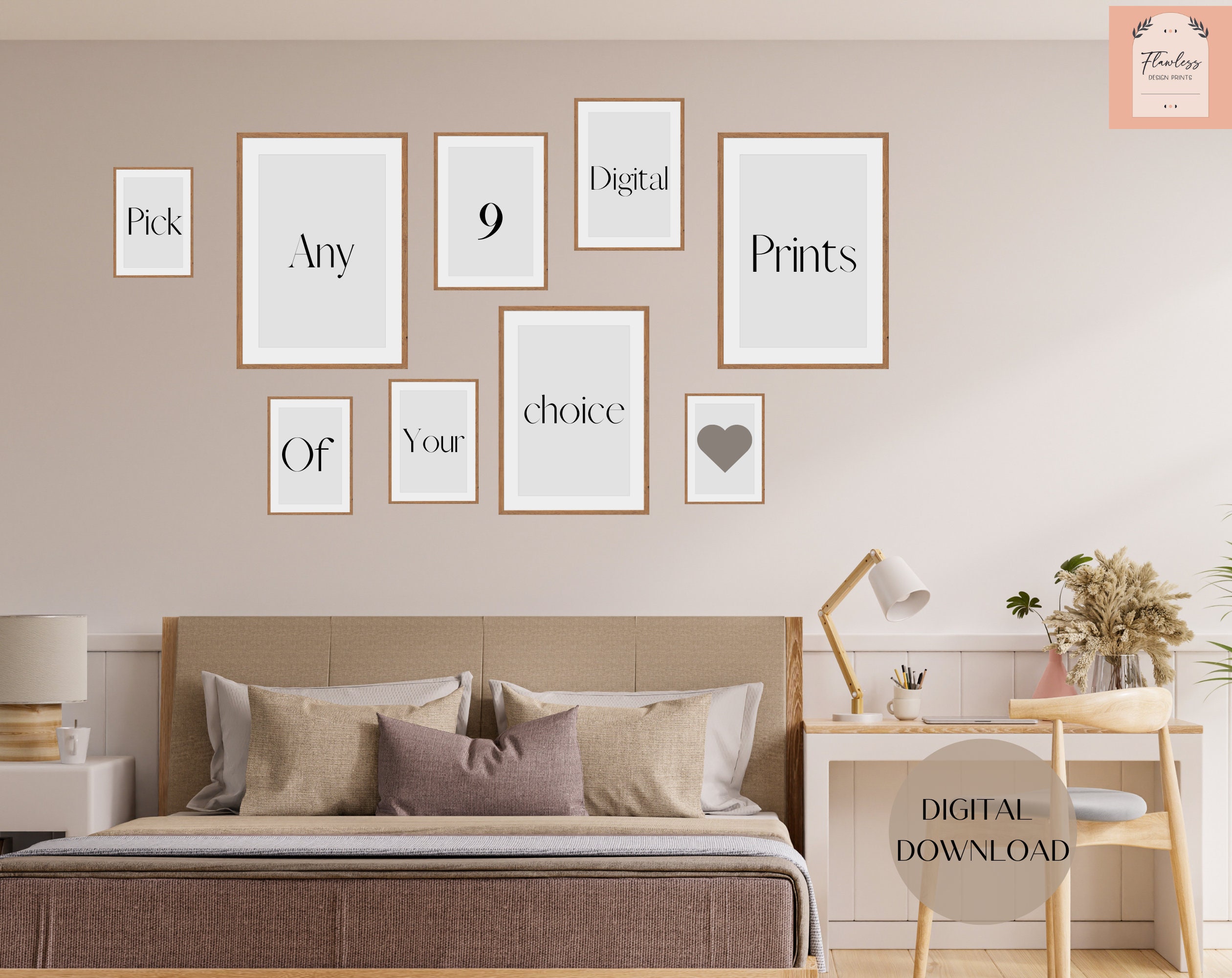 Custom Prints Set of 9 , Custom Gallery Wall, Personalized Art Prints ...