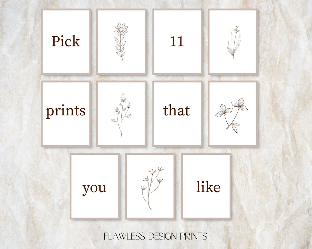 Custom Prints Set of 11 , Custom Gallery Wall, Personalized Art Prints ...