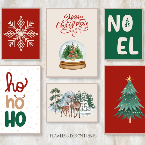 Christmas Printable Wall Art - Etsy