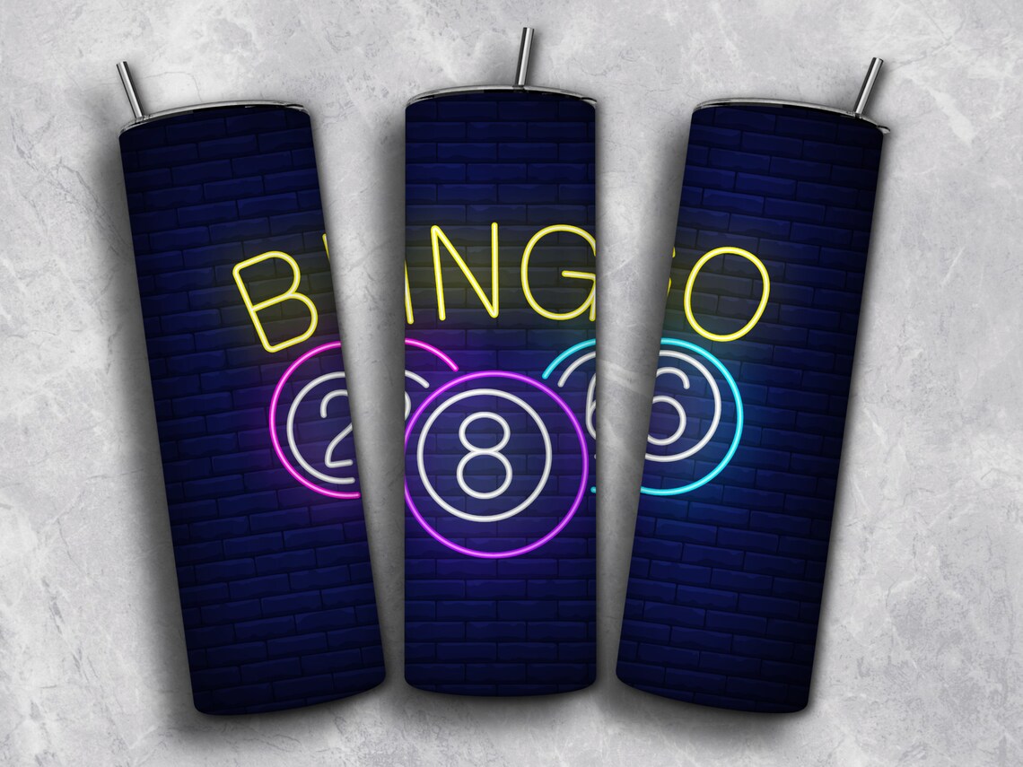 Bingo Tumbler Wrap Bundle PNG Bingo Bundle 20 Oz Skinny - Etsy