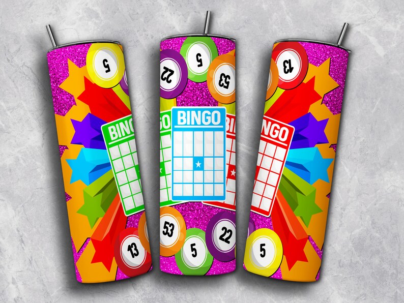 Bingo Tumbler Wrap Bundle PNG Bingo Bundle 20 Oz Skinny - Etsy