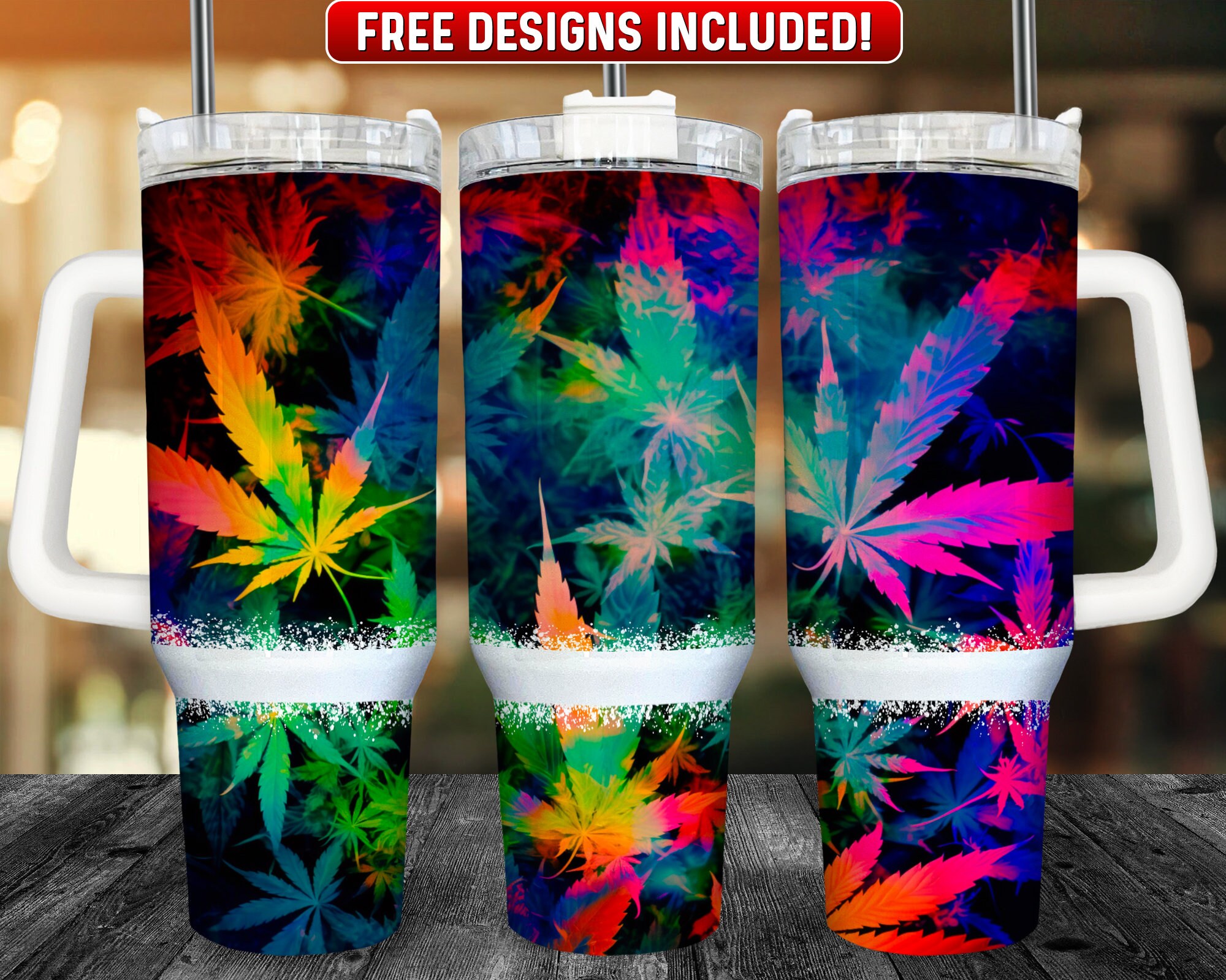 Weed 40oz Tumbler Wrap PNG Design, Marijuana 40oz Quencher Tumbler ...
