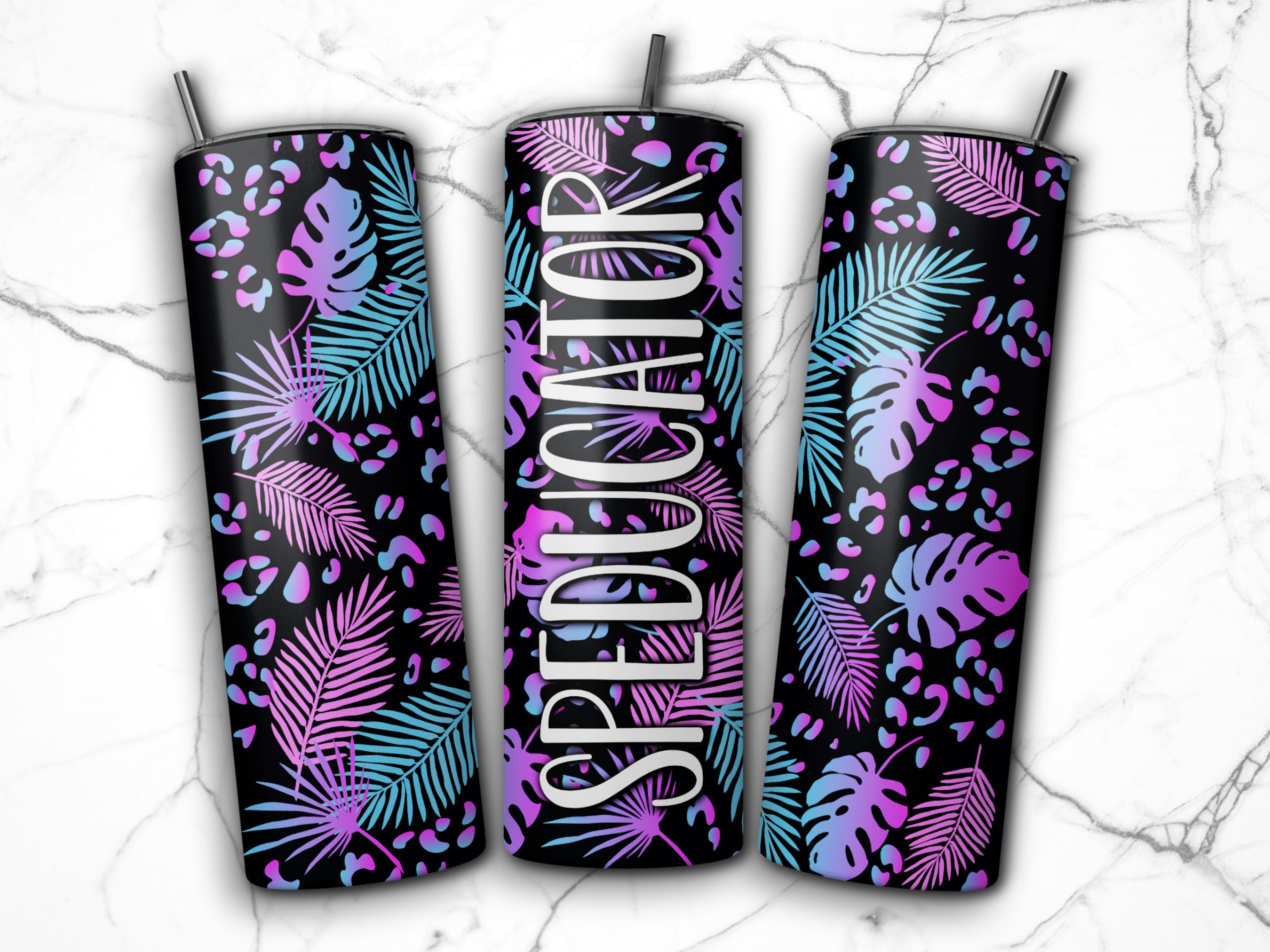 SPED Teacher Speducator Tumbler Wrap PNG Design 20 Oz Skinny Tumbler ...