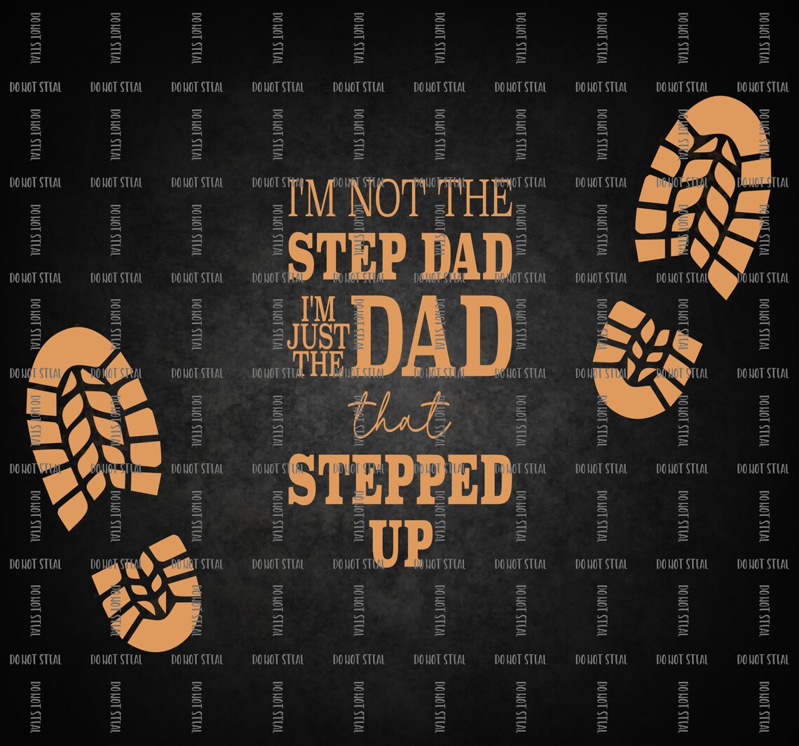 Step Dad Tumbler Wrap PNG Design 20 Oz Skinny Tumbler - Etsy