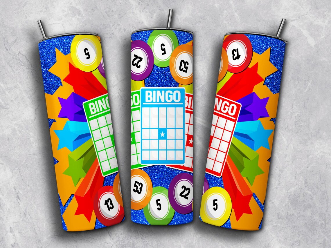 Bingo Tumbler Wrap Bundle PNG Bingo Bundle 20 Oz Skinny - Etsy