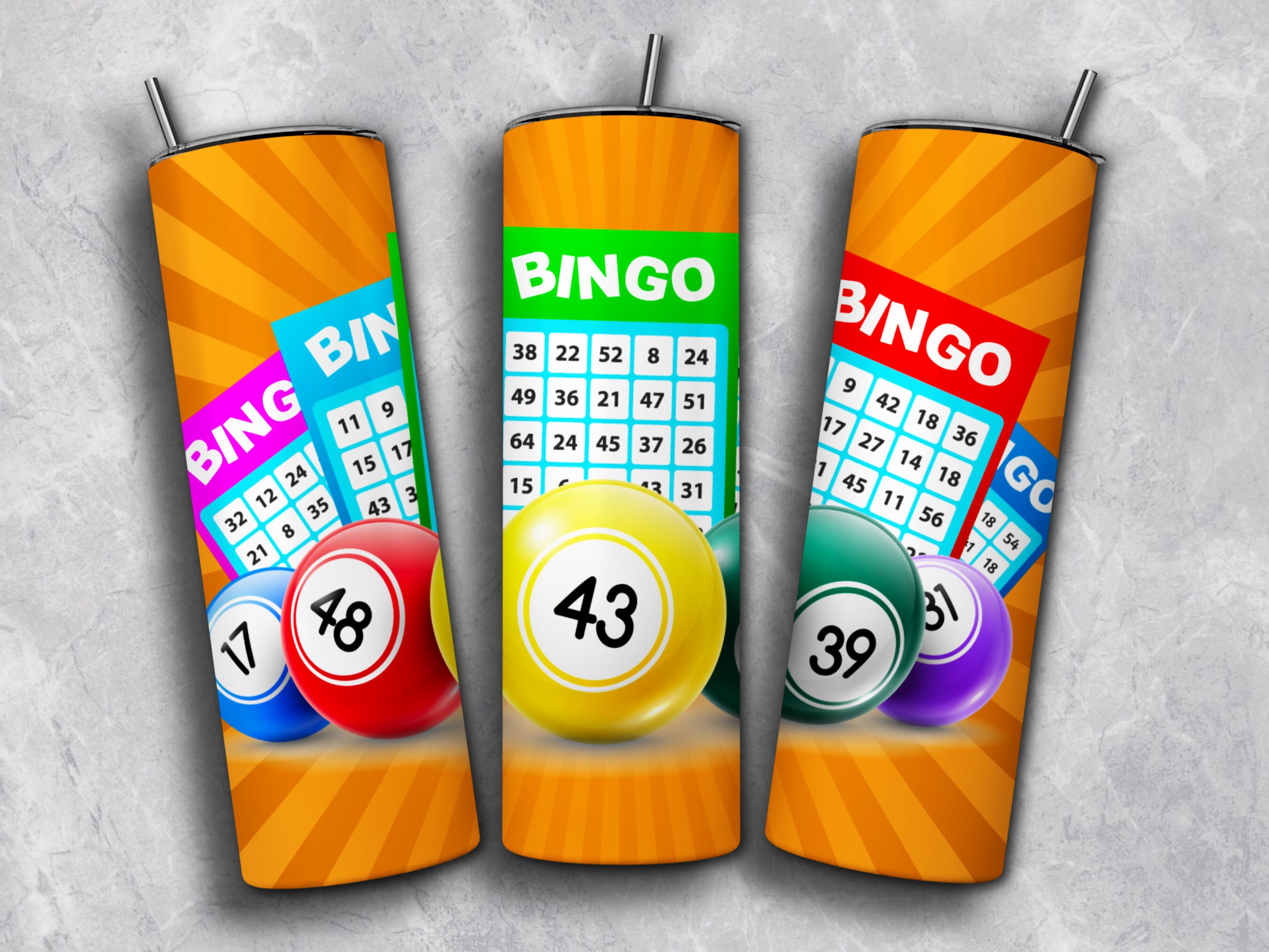 Bingo Tumbler Wrap Bundle PNG Bingo Bundle 20 Oz Skinny - Etsy