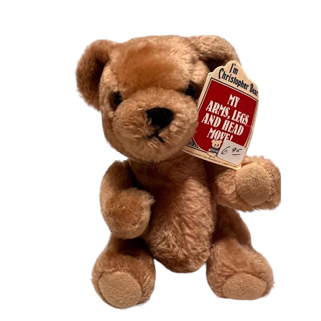 Dakin Christopher Bear Jointed Plush Teddy Bear Vintage 1983 - Etsy