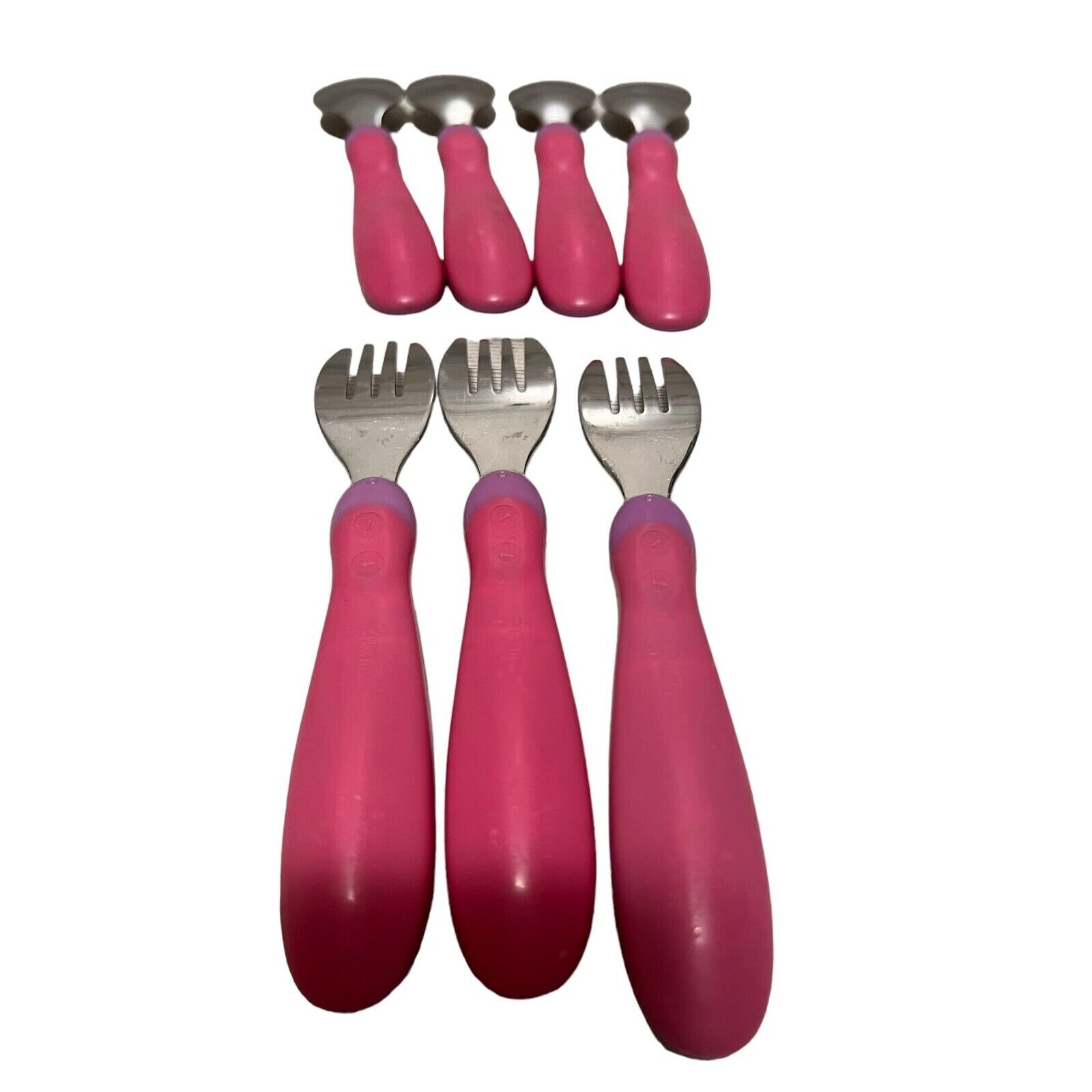 Minnie Mouse Child Toddler Silverware Fork & Spoon Set of 3 Pink ...