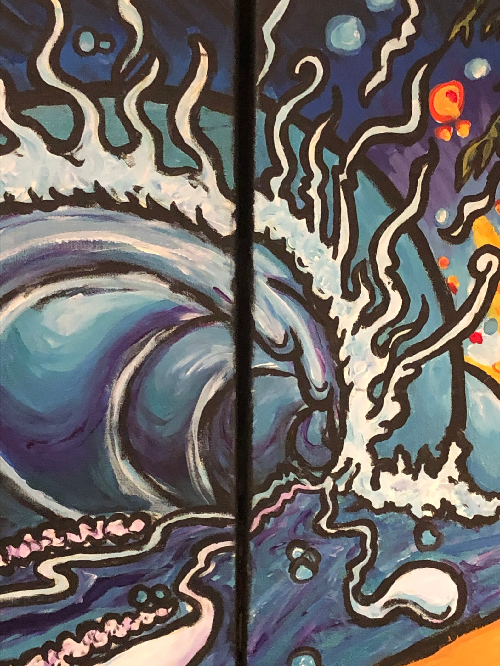 Big Blue 2 Part Sublime Inspired Art - Etsy