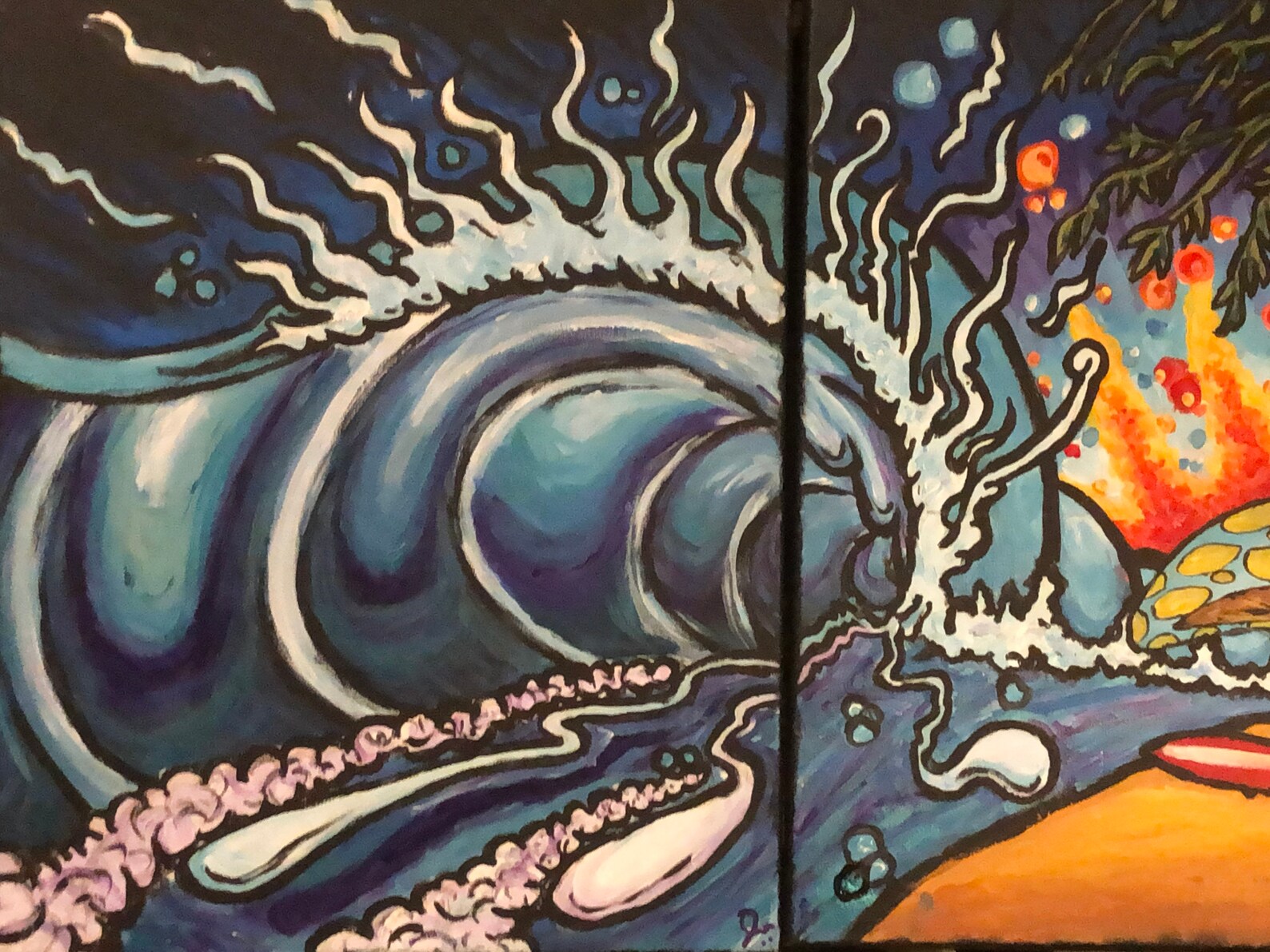 Big Blue 2 Part Sublime Inspired Art - Etsy