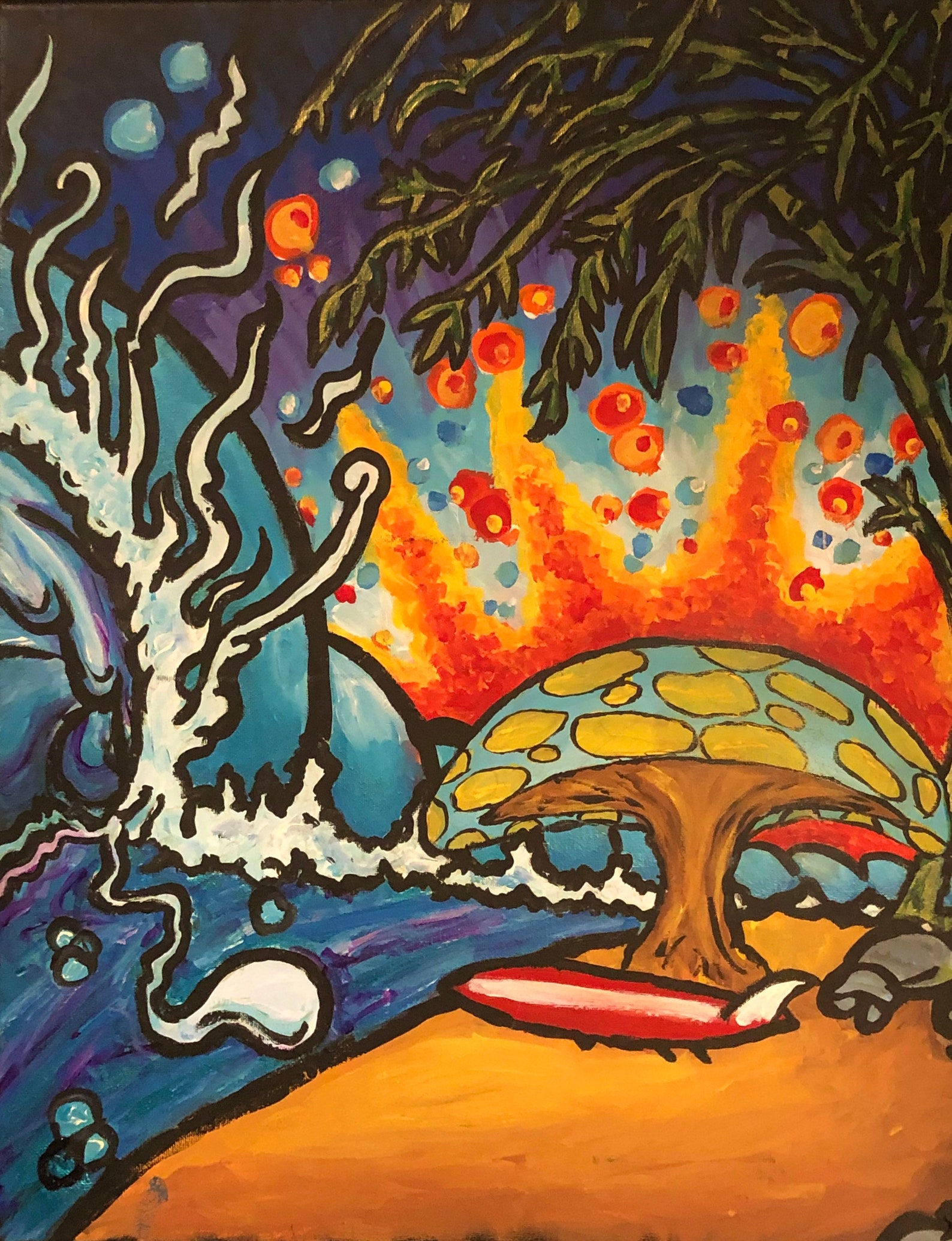 Big Blue 2 Part Sublime Inspired Art - Etsy