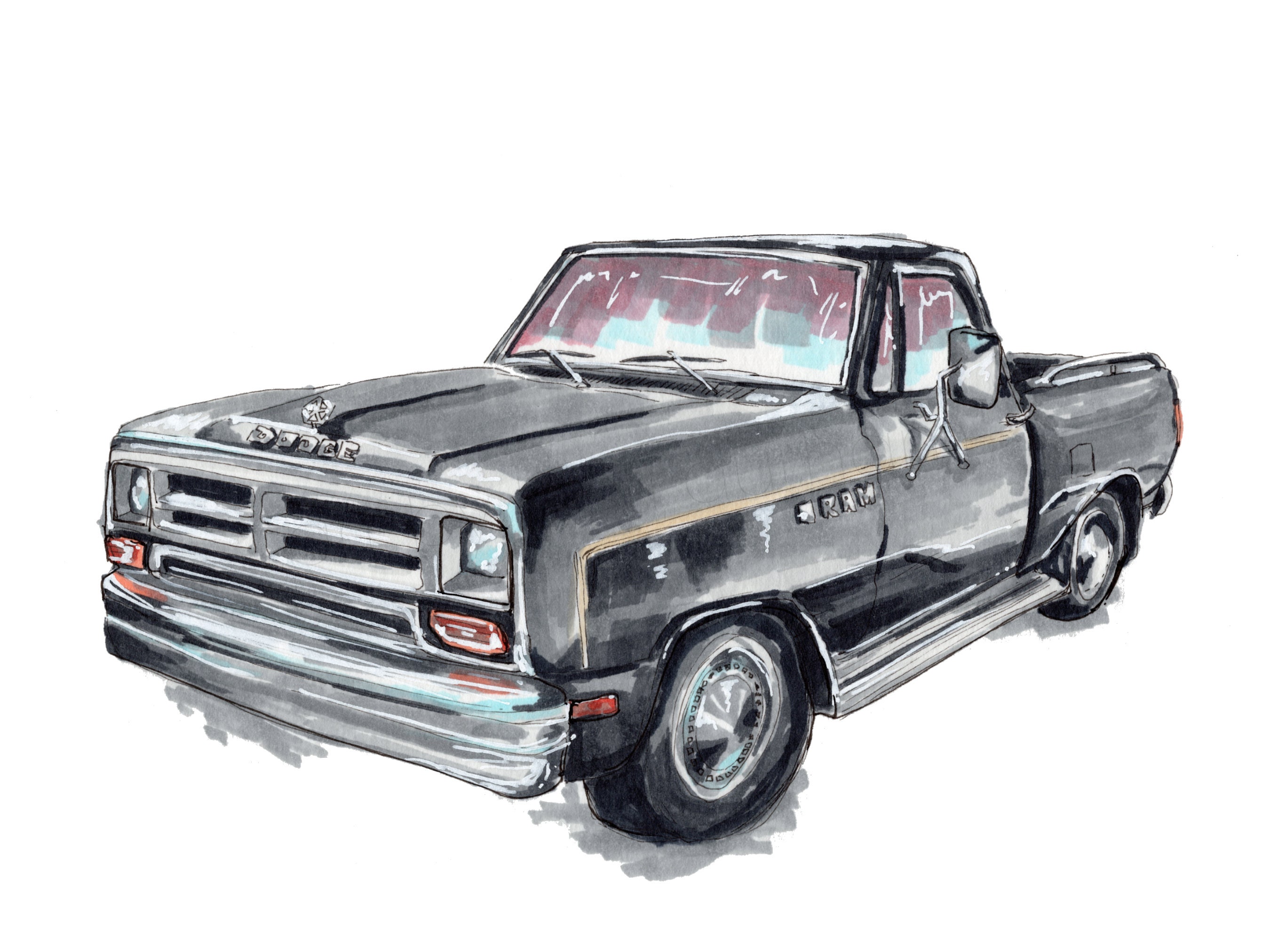 Dodge Cummins Drawings