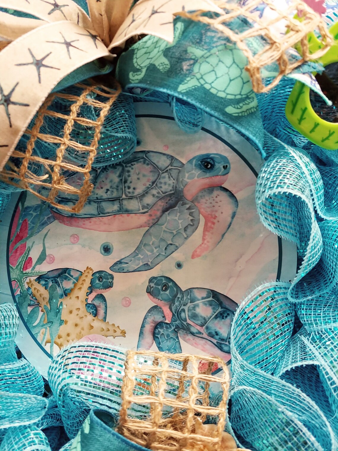 Sea Turtles Decor, Summer Wreath, Sea Themed Decor, Ocean Decor, Pool ...