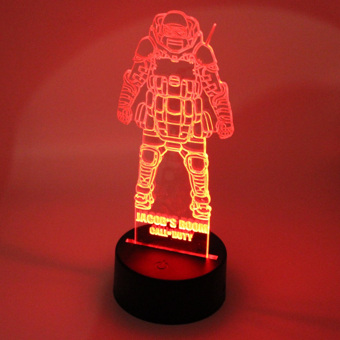 Personalised Call of Duty LED Multi-colour Illuminated Sign With Remote ...