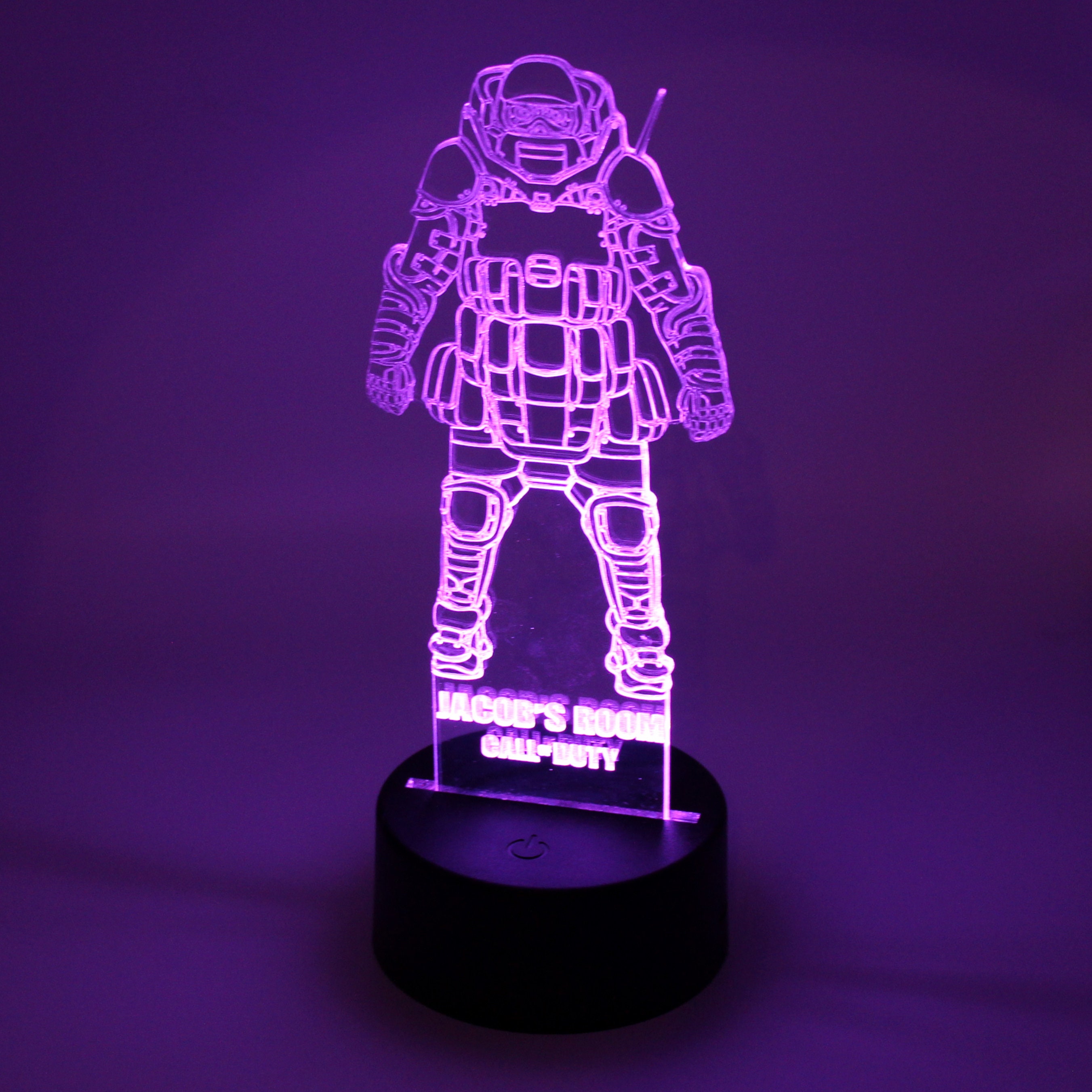 Personalised Call of Duty LED Multi-colour Illuminated Sign With Remote ...