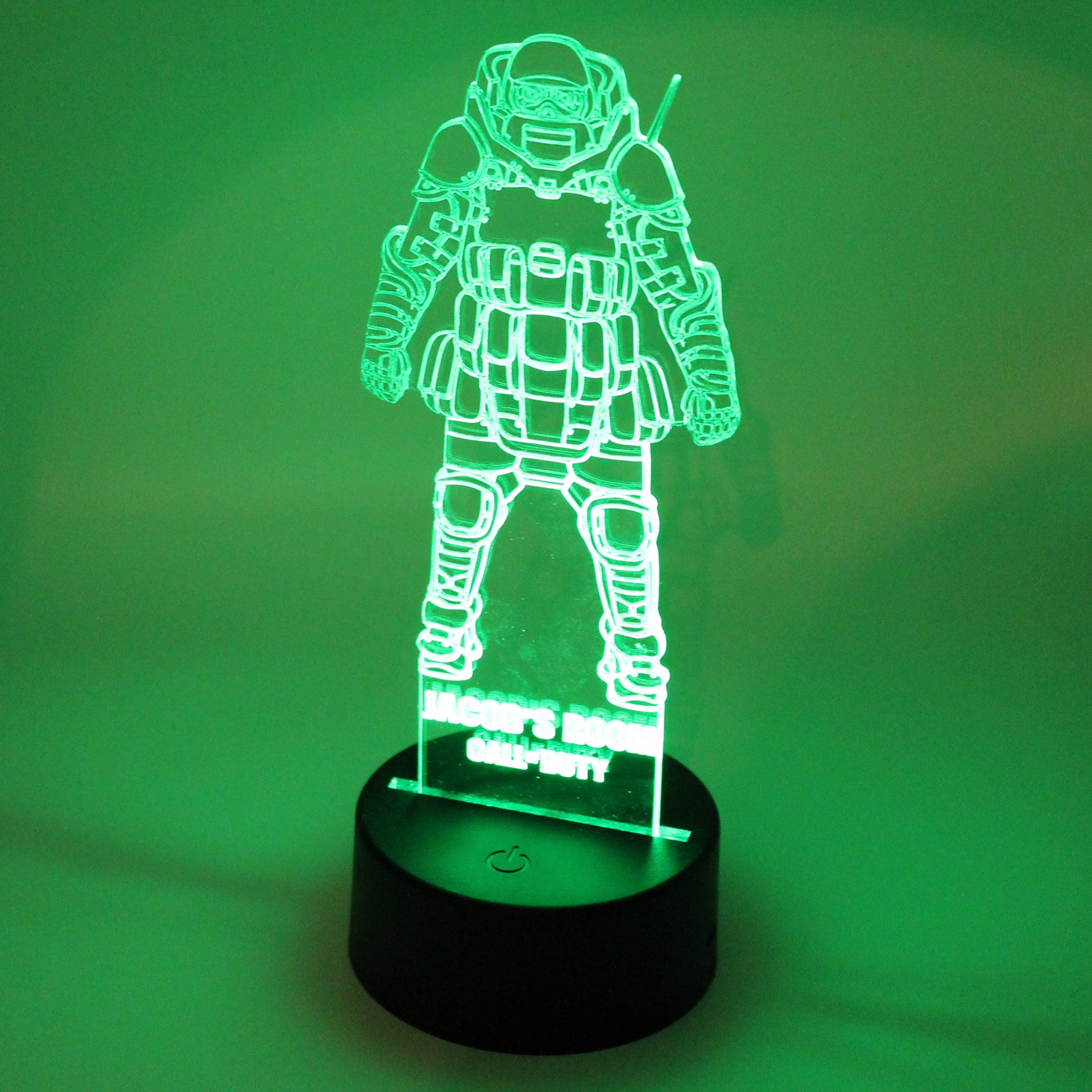 Personalised Call of Duty LED Multi-colour Illuminated Sign With Remote ...