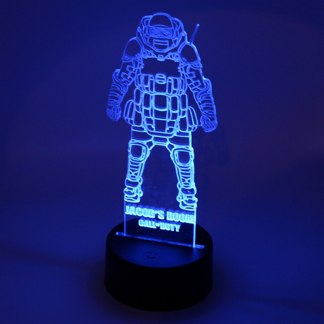 Personalised Call of Duty LED Multi-colour Illuminated Sign With Remote ...