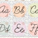 Cursive Spotty Boho Alphabet Posters Pastel Alphabet Posters Boho ...