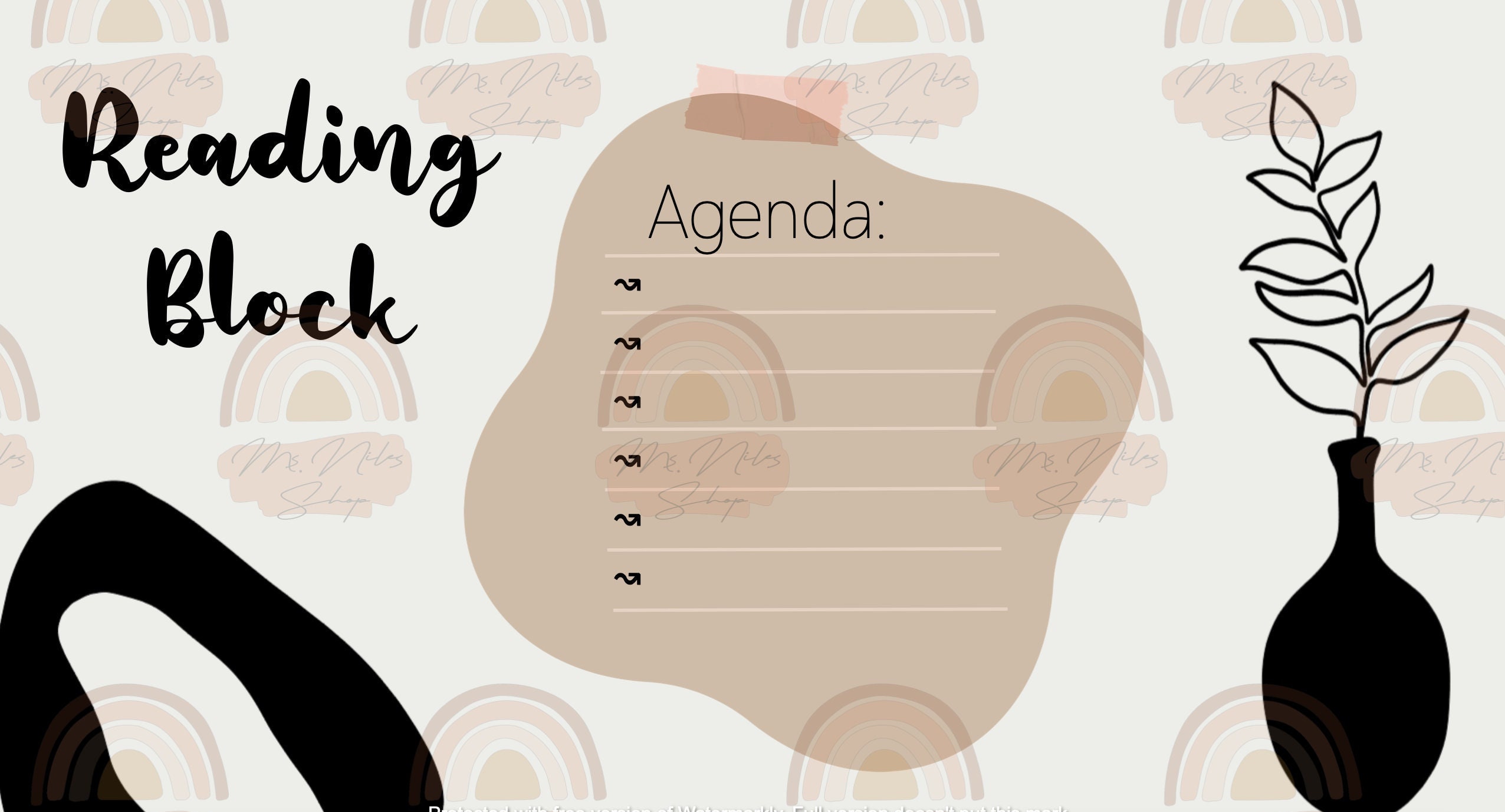 Editable BOHO Morning Meeting Slides Template - Etsy
