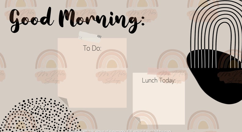 Editable BOHO Morning Meeting Slides Template - Etsy