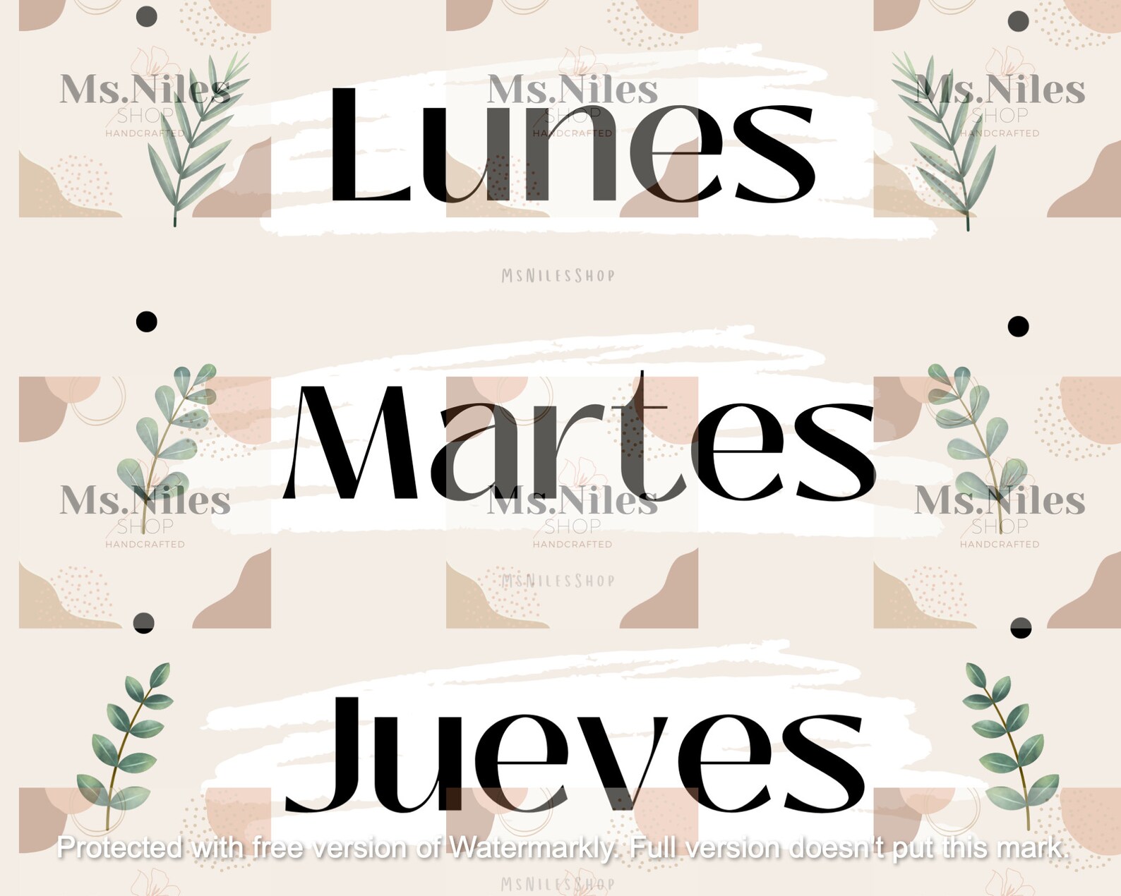 Spanish Boho Plant Flip Calendar | Spanish Classroom Calendar ...