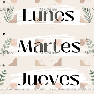 Spanish Boho Plant Flip Calendar | Spanish Classroom Calendar ...