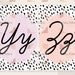 Cursive Spotty Boho Alphabet Posters Pastel Alphabet Posters Boho ...