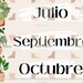 Spanish Boho Plant Flip Calendar Spanish Classroom Calendar - Etsy