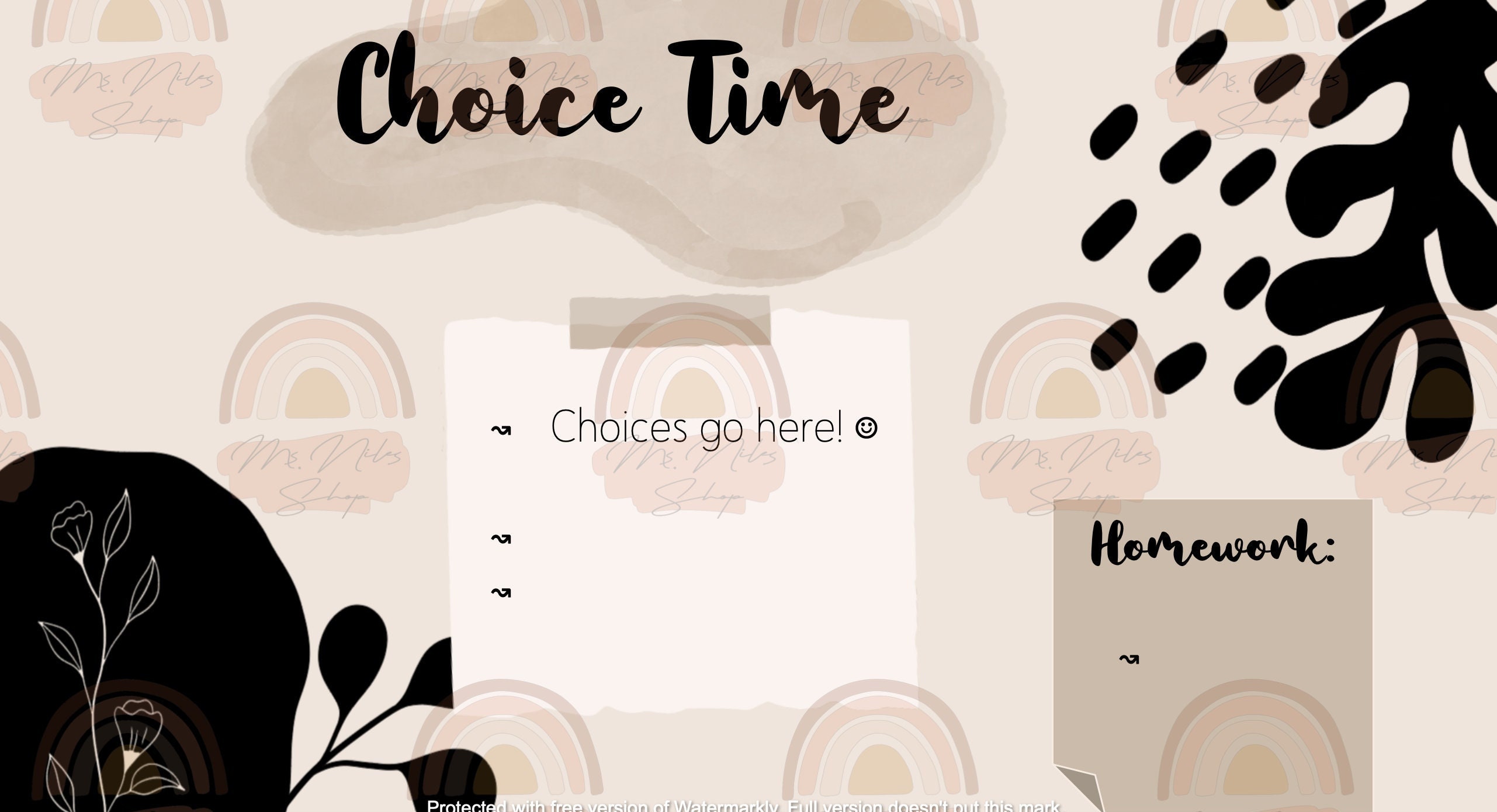 Editable BOHO Morning Meeting Slides Template - Etsy