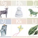 Neutral Watercolor Animal Alphabet Posters | Neutral Alphabet ...
