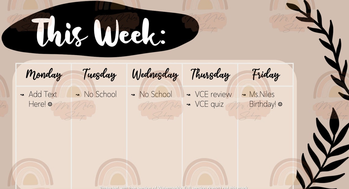 Editable BOHO Morning Meeting Slides Template - Etsy