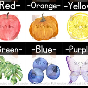 Color Posters | Modern Classroom Decor Color Posters | Watercolor Color ...