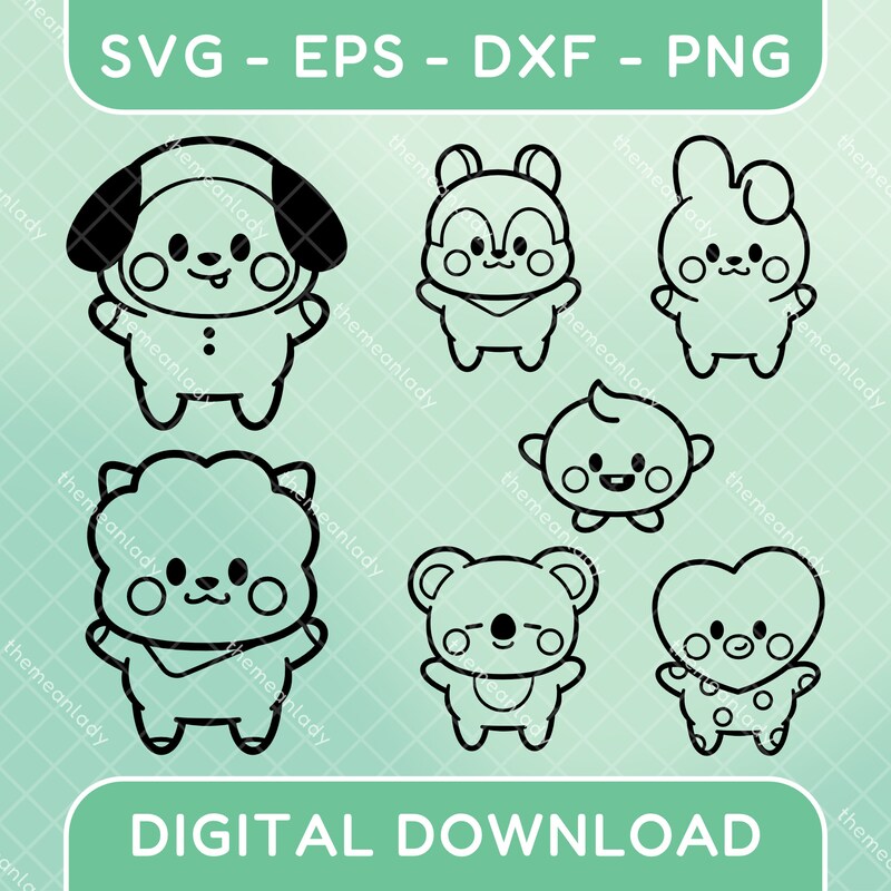 Bt21 Party - Etsy