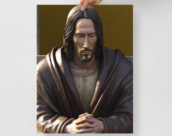 Keanu Jesus Poster - Etsy