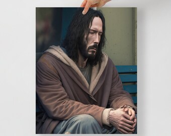 Keanu Jesus Poster - Etsy