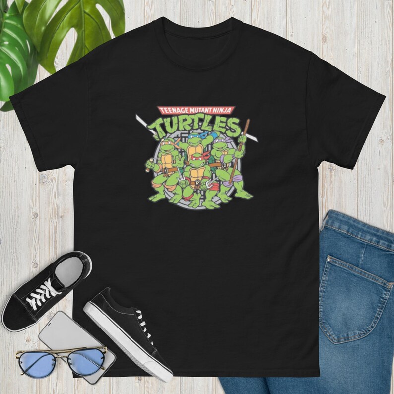 Vintage TMNT T-shirt, Retro 80s Cartoon Tee, Classic Teenage Mutant ...