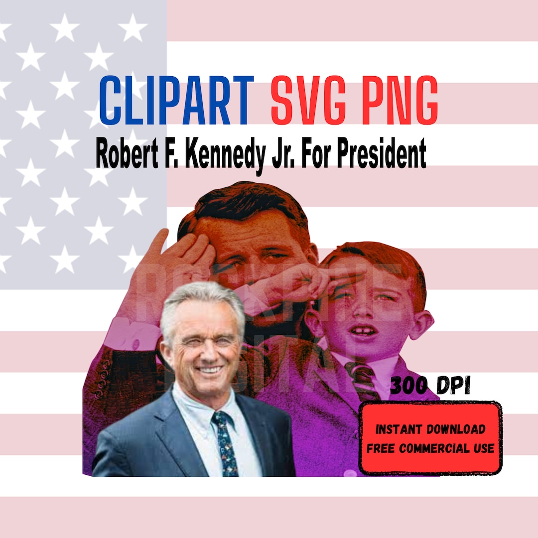 Robert Kennedy Jr. Running for President Clipart, SVG, PNG, RFK Jr ...