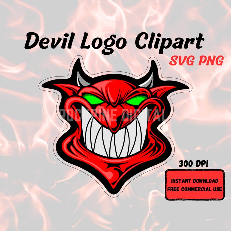 Diablo Clipart Svg Png Clip Art Illustrations Vectors - Etsy