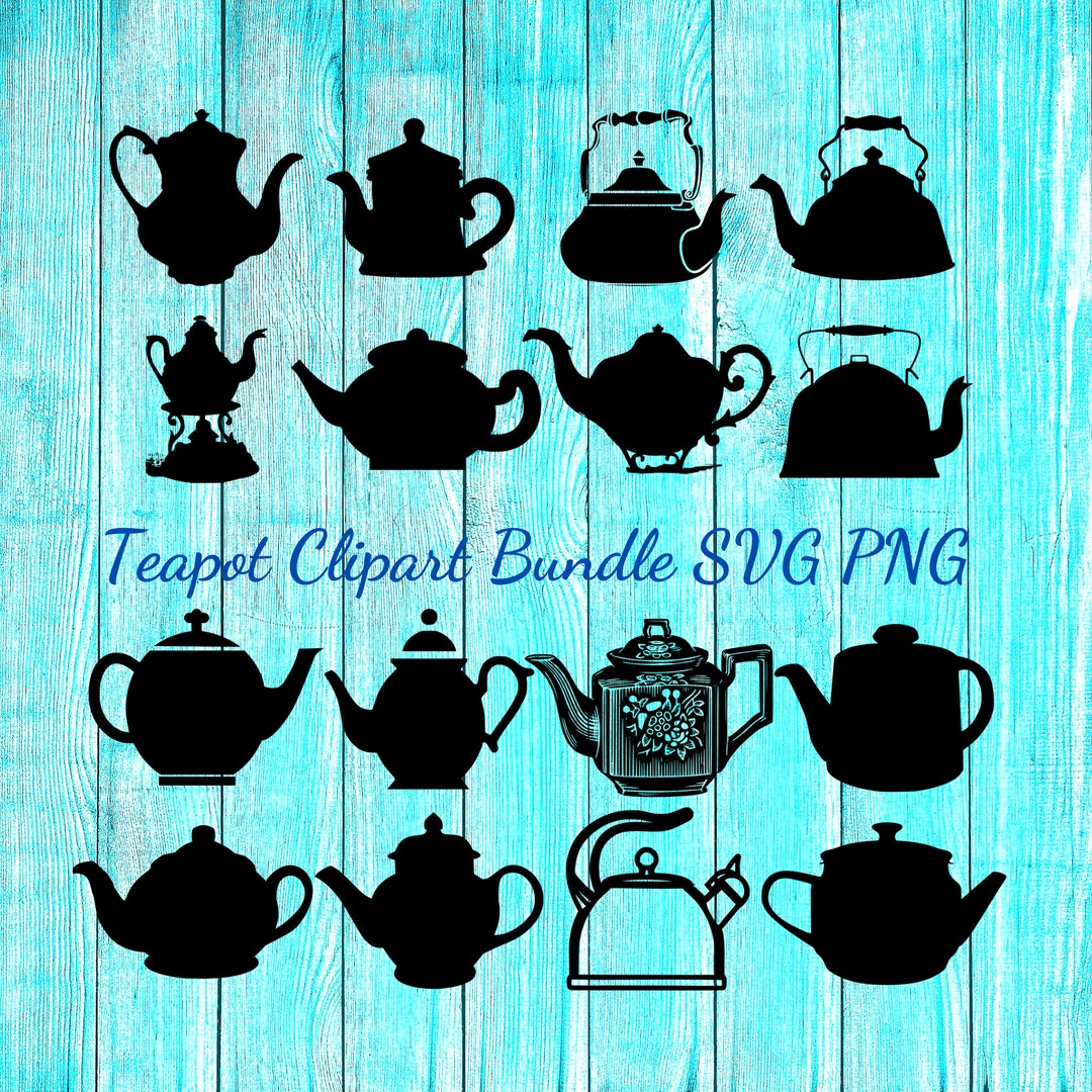 Teapot SVG, Teapot Clipart SVG, Teapot Bundle, SVG, Design Elements ...