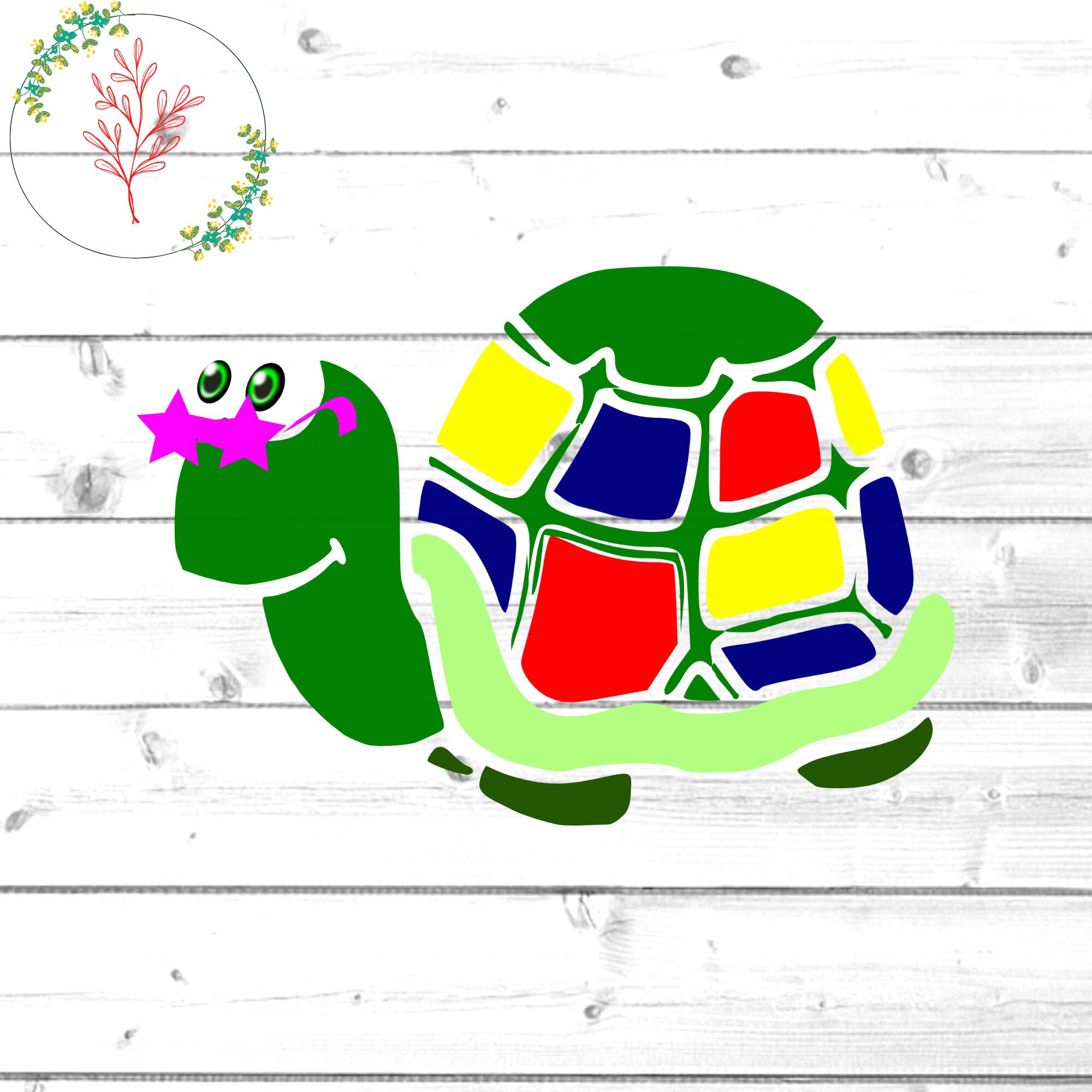 Cute Cartoon Turtle SVG SVG Bundle Turtle Clipart Design - Etsy Australia