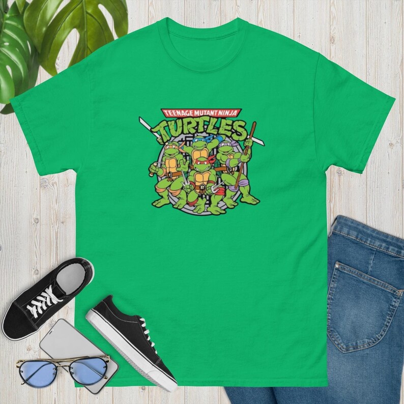 Vintage TMNT T-shirt, Retro 80s Cartoon Tee, Classic Teenage Mutant ...