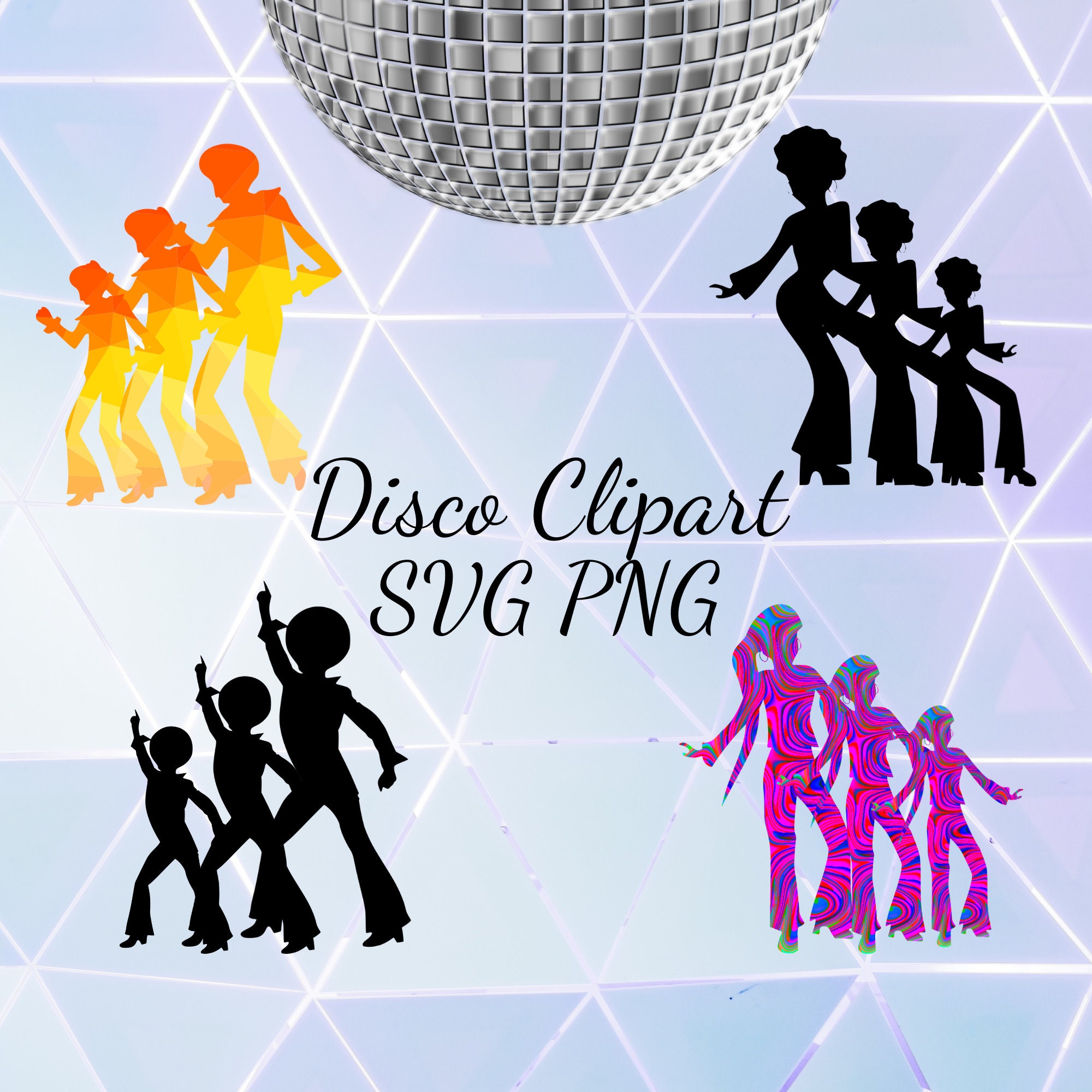 Disco Svg, Clipart, Png, Bundle, Cricut Printable Svg, Vector Image ...