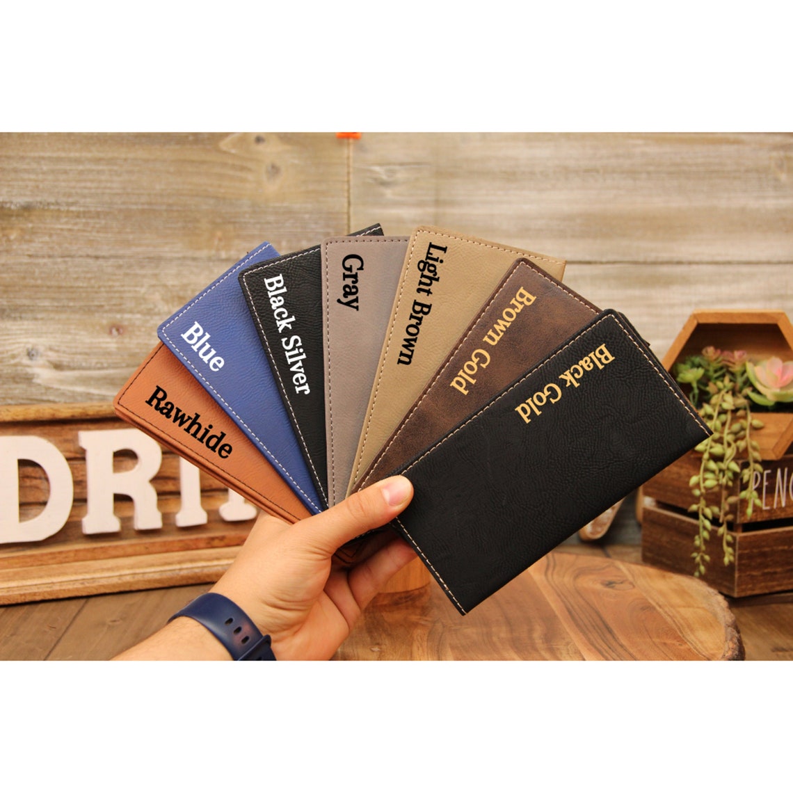 Custom Checkbook, Personalized Checkbook Cover, Leather Checkbook ...