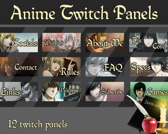 Anime Twitch Panels - Etsy