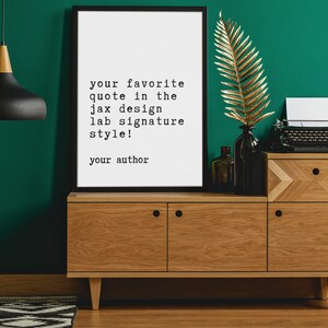 Custom Quote Poster, Custom Quote Print, Physical Poster, Modern ...