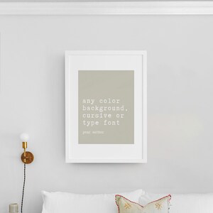 Custom Quote Poster, Custom Quote Print, Physical Poster, Modern ...