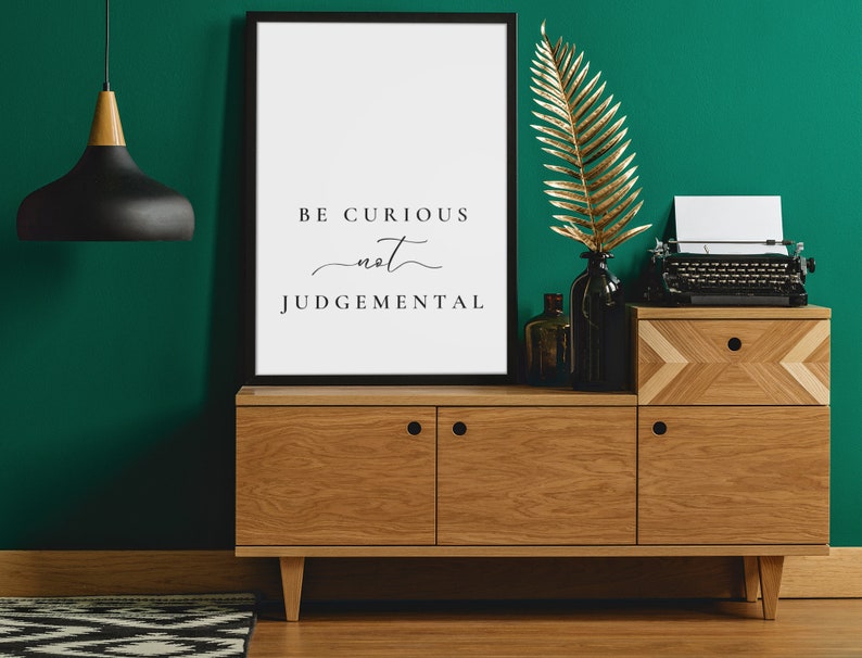 Be Curious Quote Poster, Walt Whitman, Be Curious Not Judgemental ...