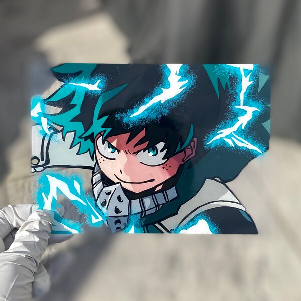 Anime Dabi Glitter Glass Painting - Etsy Canada
