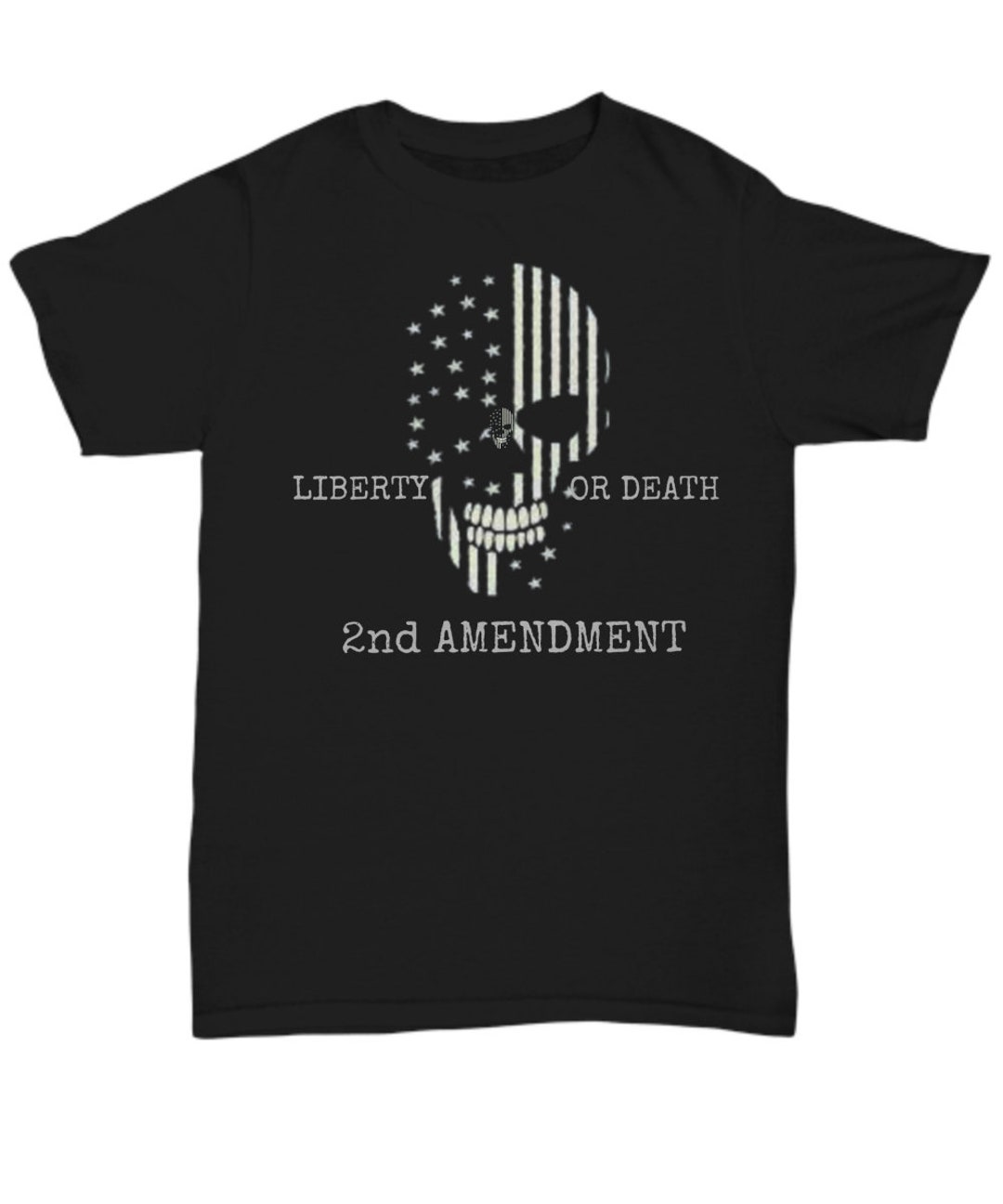 2nd Amendment Shirts for Men Skull Flag Men's American Reaper Short ...