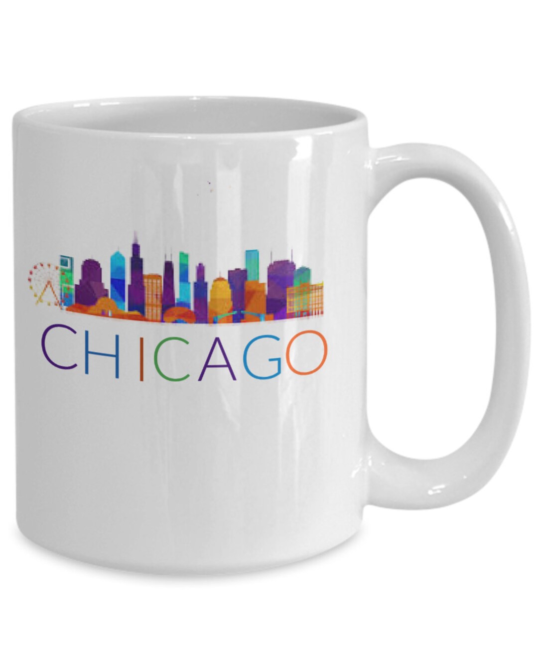 Chicago Mugs Skyline Coffee Mug Souvenir Gift for Women Men Christmas ...